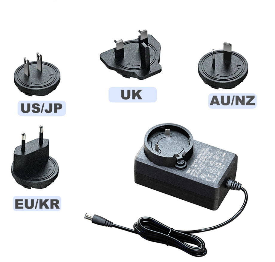 Buy Wholesale China Hot Sale Interchangeable Power Adapter 24w 500ma 1a ...