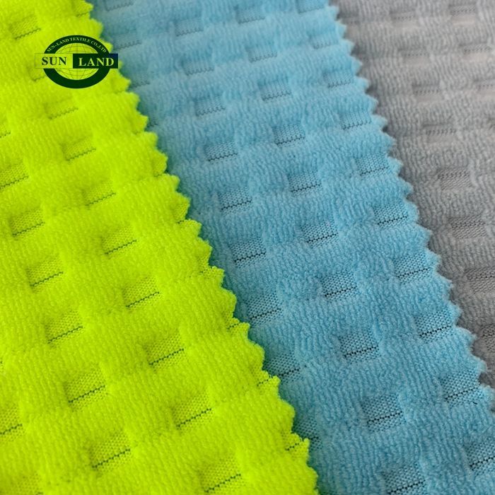 Buy Wholesale China Polyester Spandex Striped Checkered Jacquard Terry ...