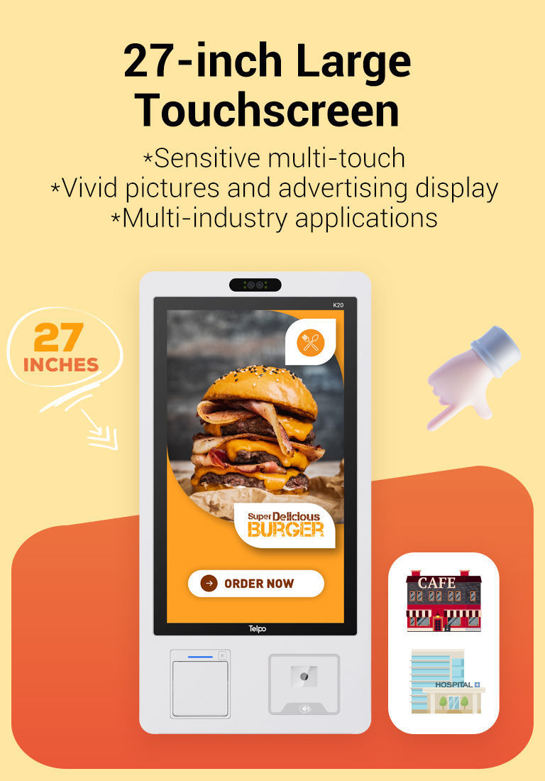 Burger King Automated Public Self Service Ordering System Payment Kiosk ...