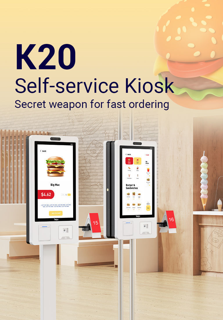 Burger King Automated Public Self Service Ordering System Payment Kiosk ...