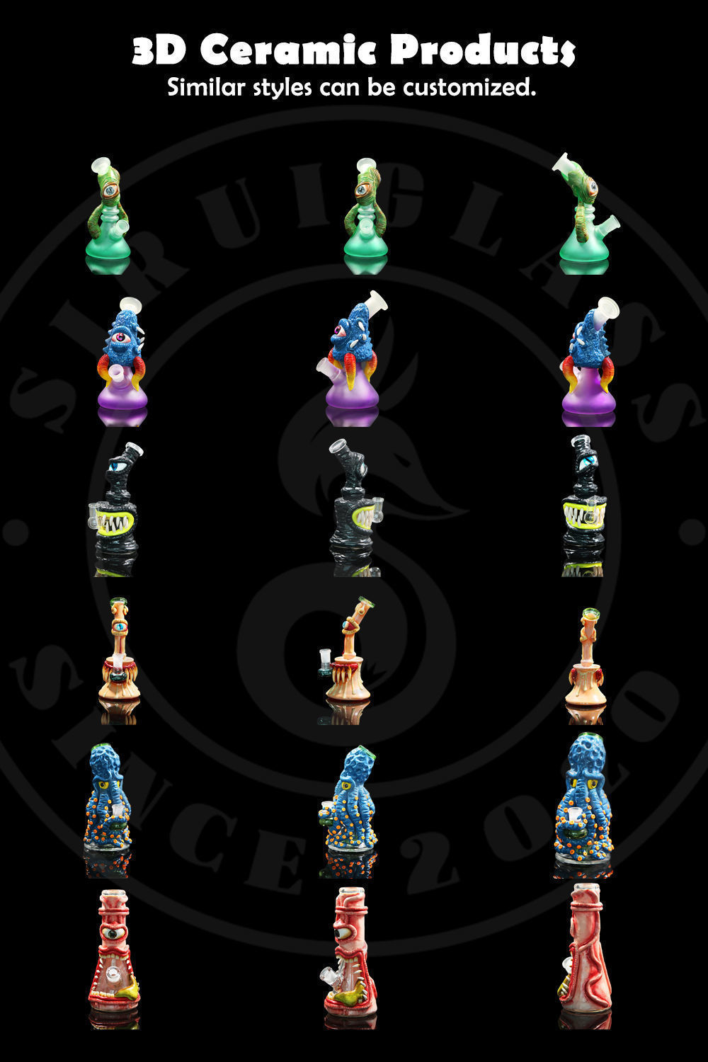 Buy Wholesale China Sirui Glass Bong Ceramic Bong Smoking Water Pipe ...
