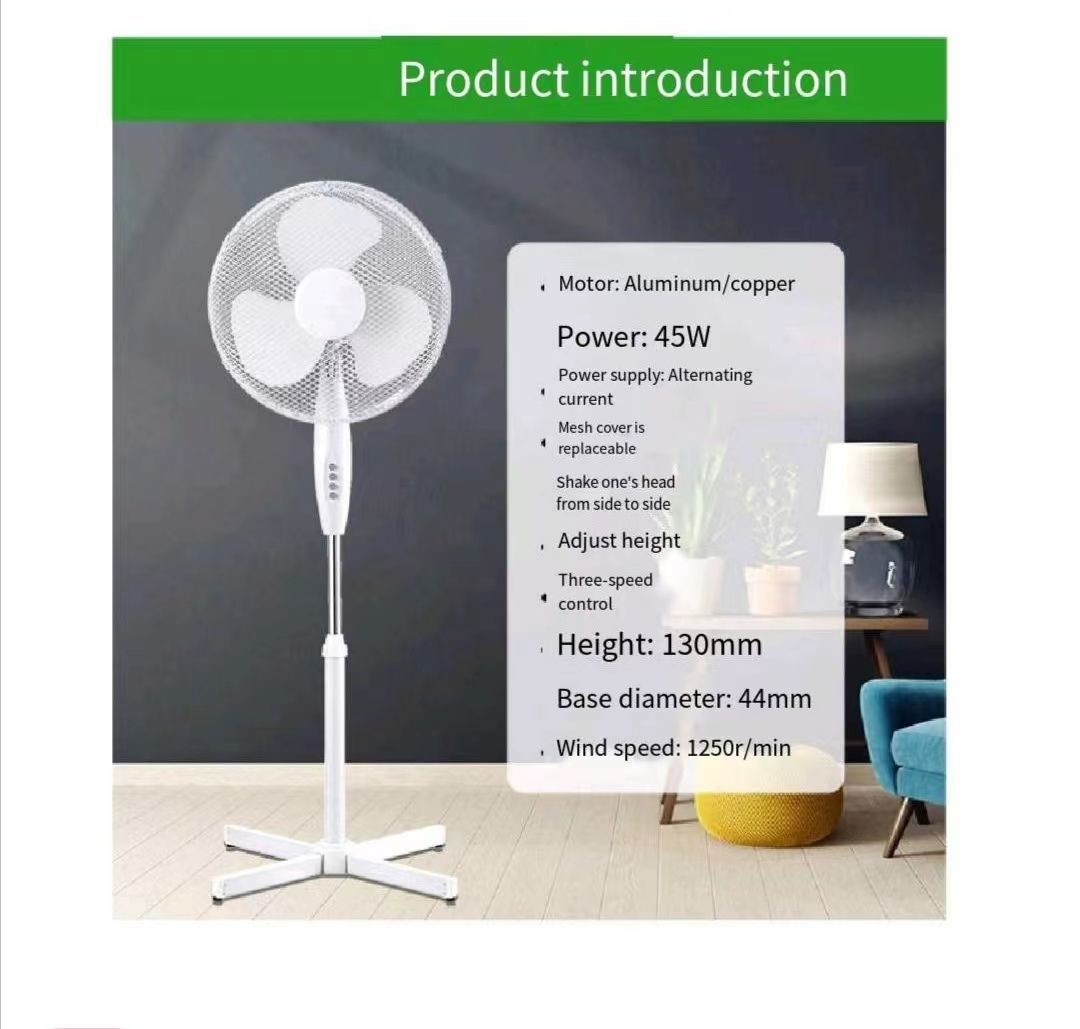 Hot Selling Electric Fan Standing Fan 16 "floor Fan Office Fan Floor ...