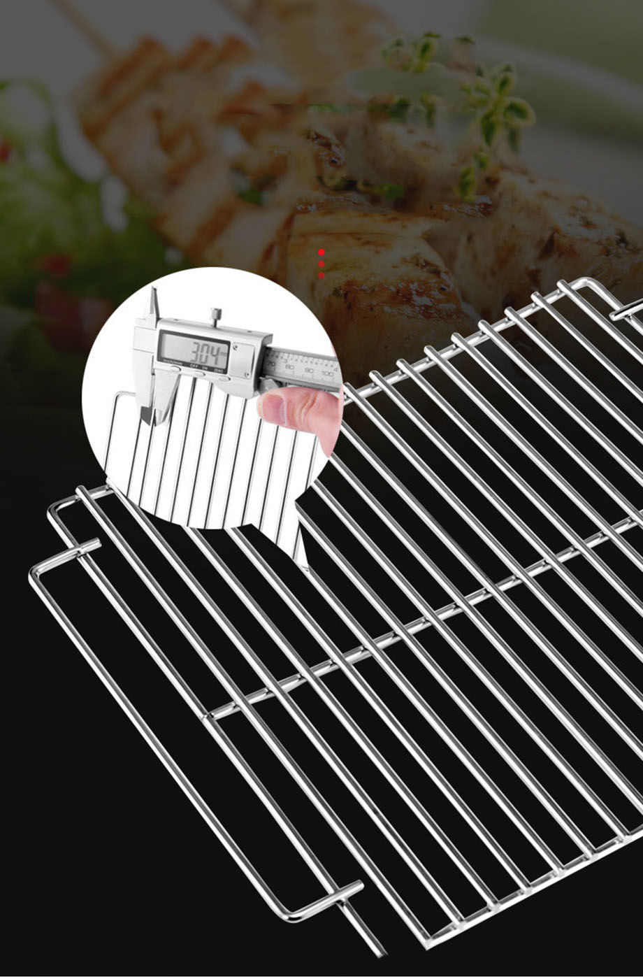 Portable Barbecue Grill Cooking Stainless Steel Bbq Grill Folding Mini ...