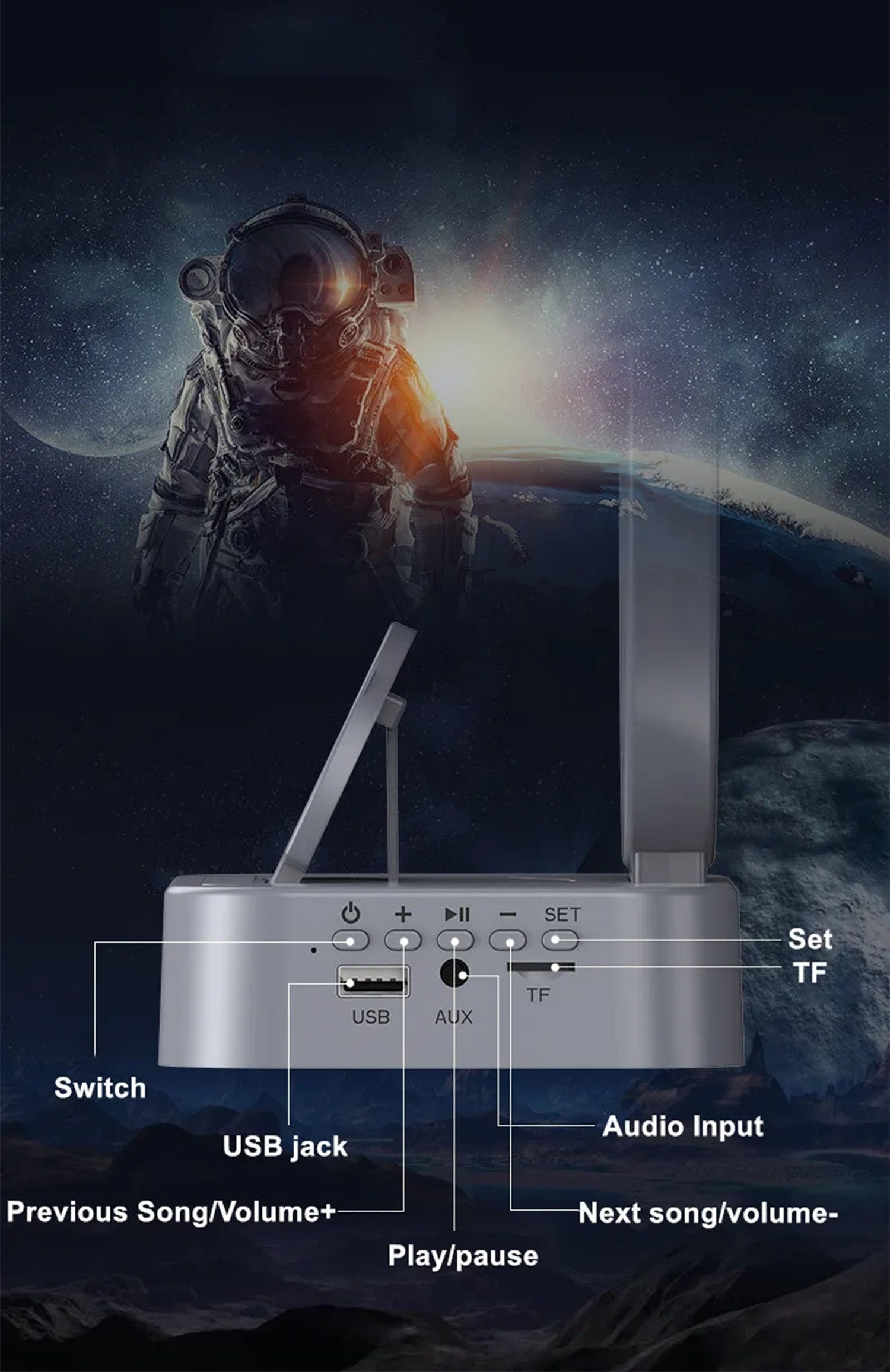 Buy Wholesale China New Design Magnetic Levitation Spaceman Rgb ...