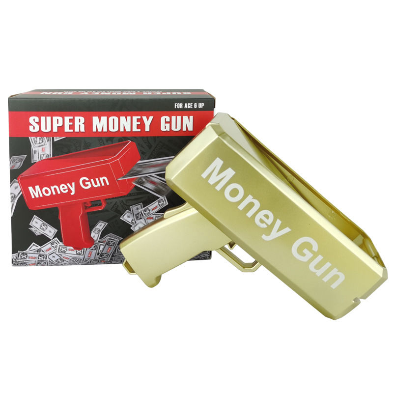 Buy Wholesale China Automatic Printed Dollar Euro Money Gun Props Notes ...