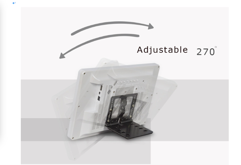 Mini Vesa Stand Bracket 75*75mm Up Down Desktop Folding 7 8 9 10 12 14 ...