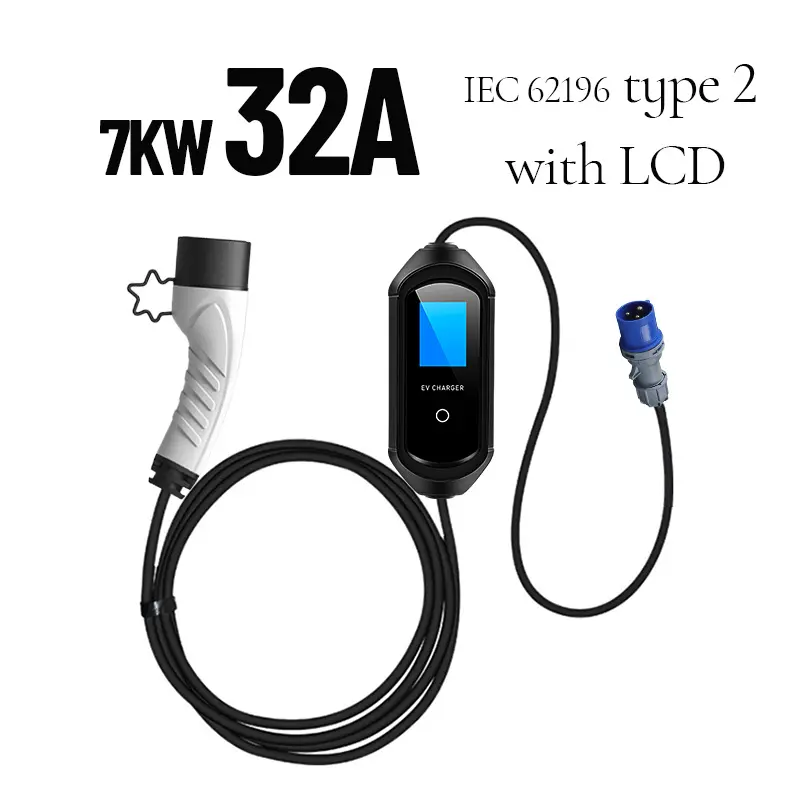 Buy Wholesale China Electric Ip65 Portable Ev Charger 32a 5m Cable 7kw ...