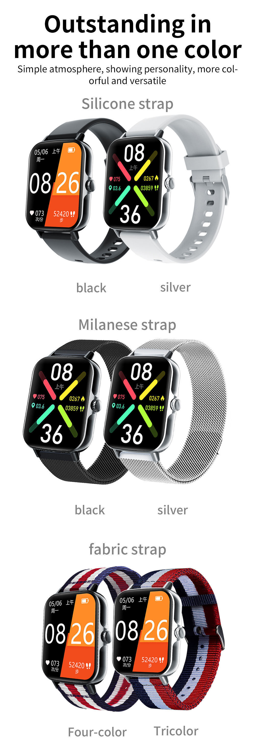 Buy Wholesale China Smart Watch Bt Call Music Fitness Tracker Heart ...