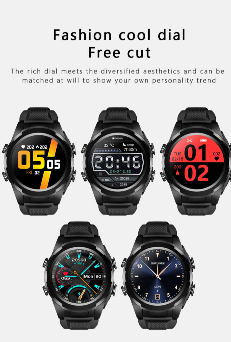 Tws Headphones 2-in-1 Smartwatch Dust-proof Waterproof Ip68 Round ...