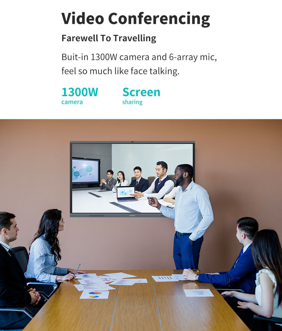 Buy Wholesale China Leaderhub Digital Whiteboard 4k Display 65 75 86 Inch Interactive Flat Panel ...