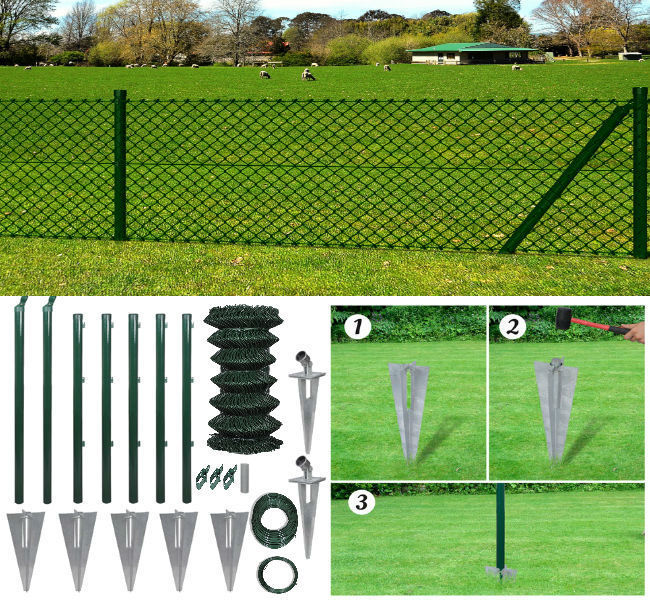 Buy China Wholesale 4 Piece Round Fence Post Spike Anchors Set With ...