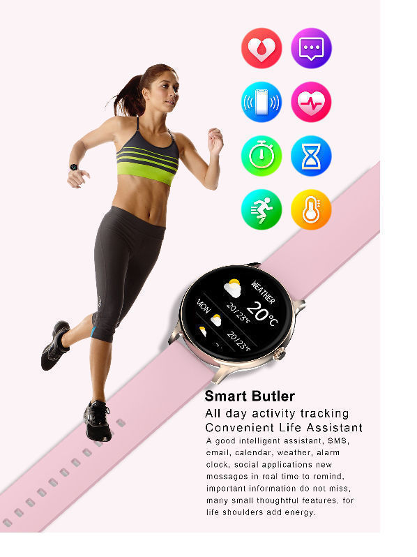 Buy Wholesale China Dafit Smart Watch 1.28" Full Round Screen Fitness ...