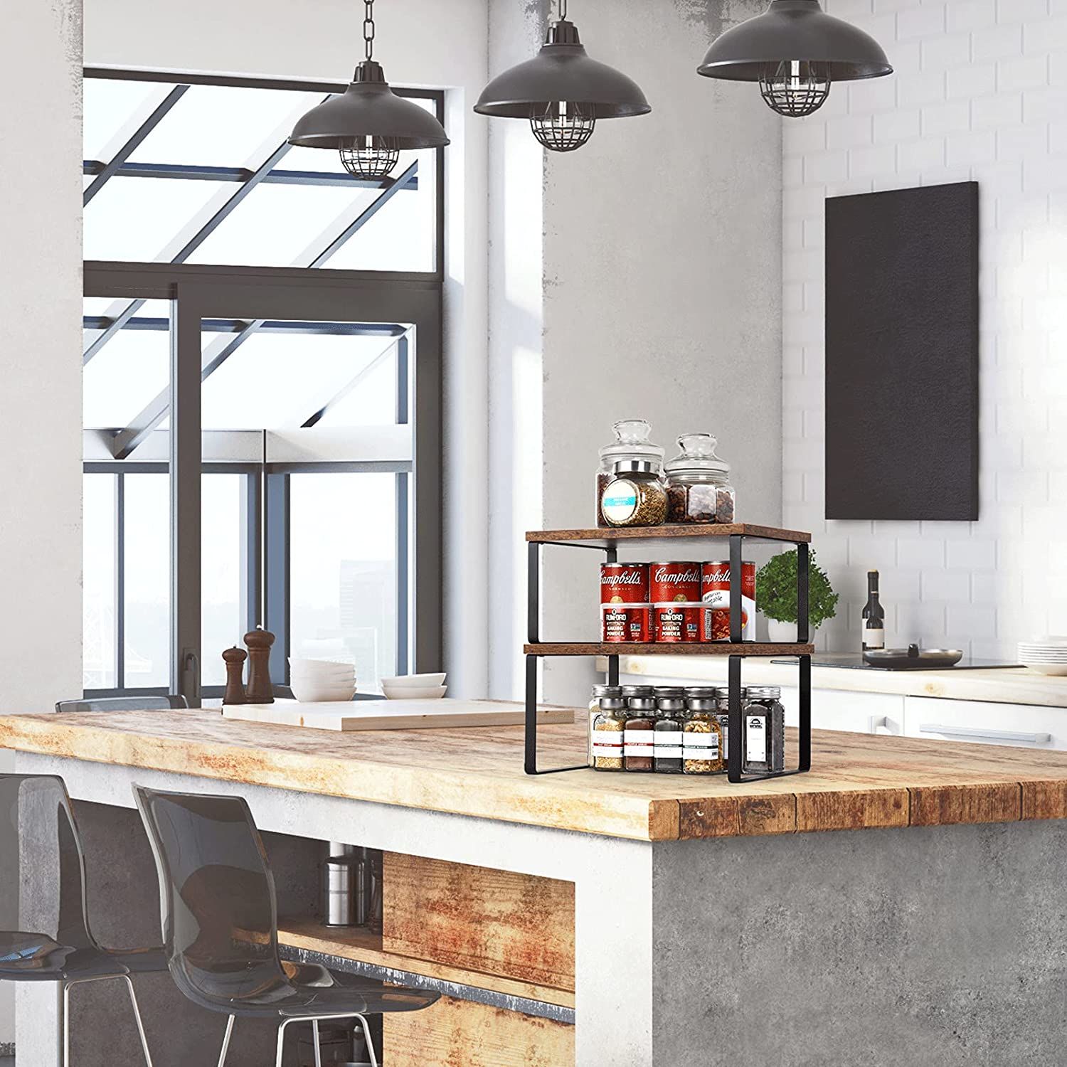 Buy Wholesale China Wholesale 2 Tier Wood Spice Rack Stackable Kitchen ...