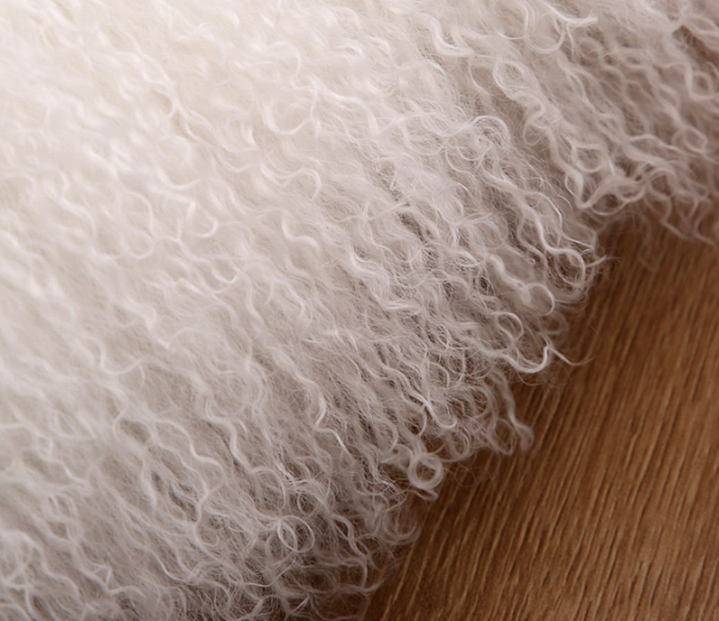 Buy Wholesale China 100% Wool Mongolian Lamb Fur Throw Pillow With ...