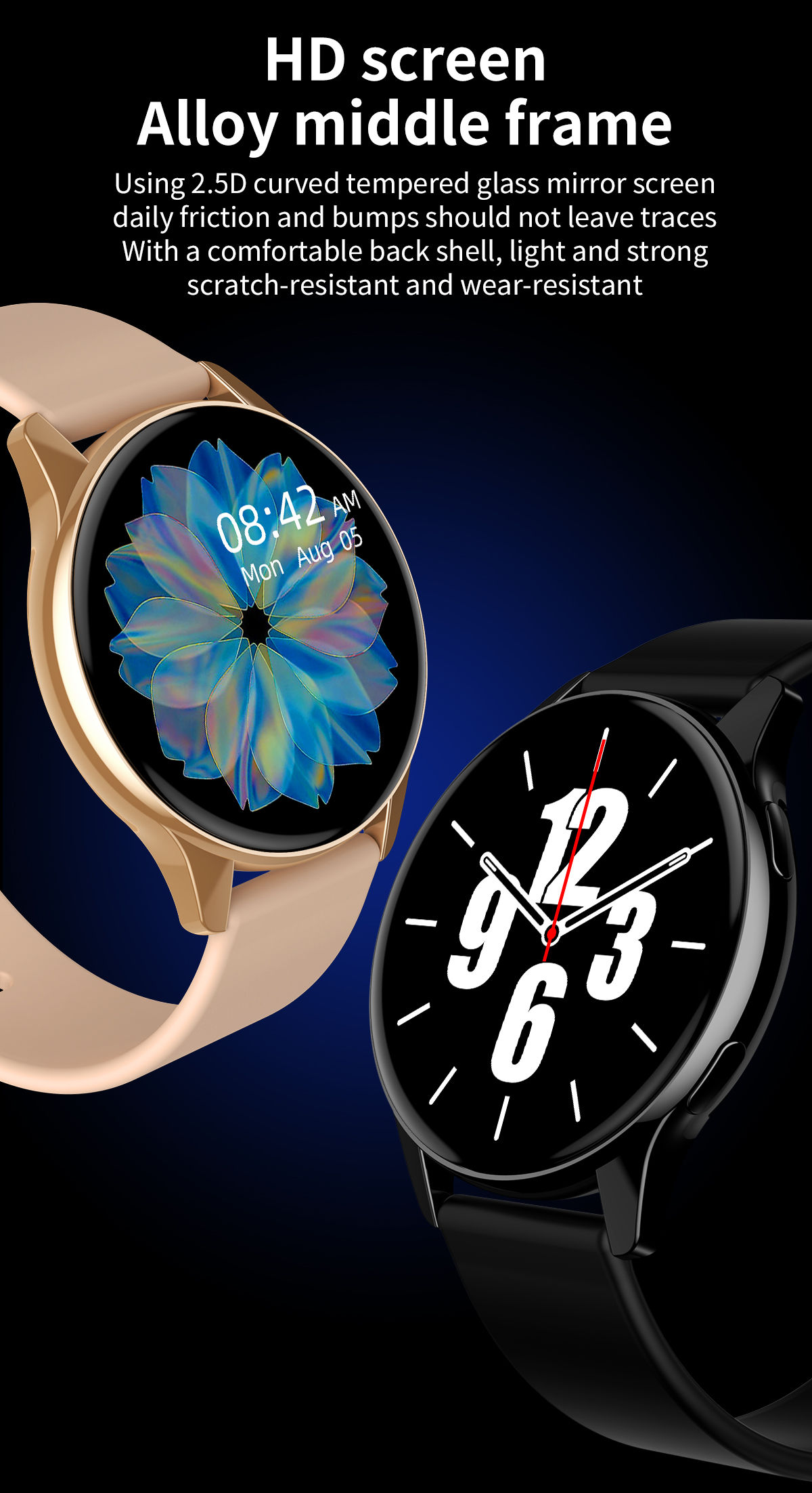 Buy China Wholesale 1.3 Inch Full Touch Round Screen Call Smart Watch ...