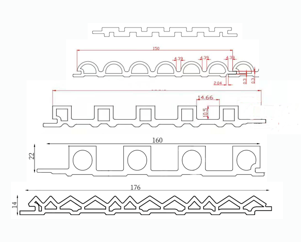 Buy Wholesale China Hollow Wood Plastic Wall Cladding Wood Plastic ...