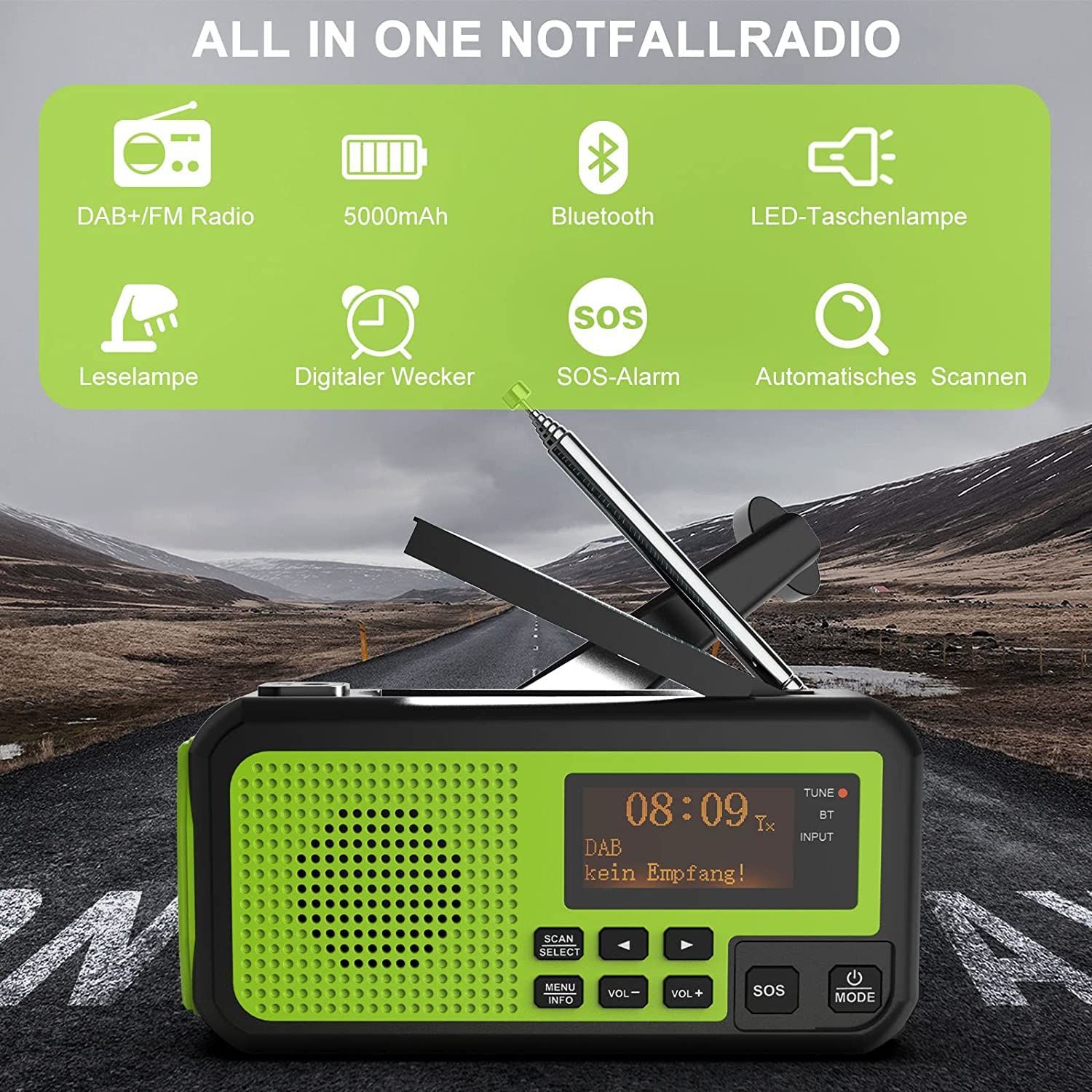 Buy Wholesale China Dynamo Dab Emergency Radio, Crank Radio With Mobile ...