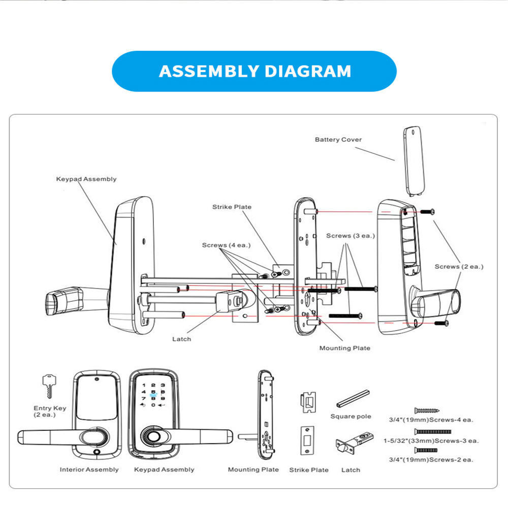 High Level Smart Lock Smart Lock Set Smart Lock Remote Control Smart ...