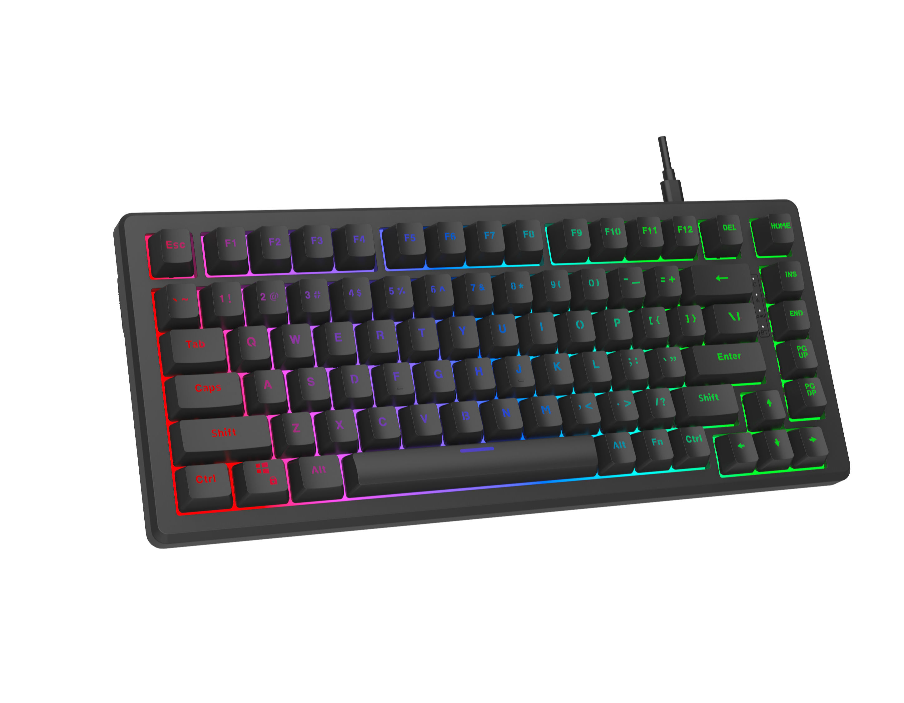 Buy Wholesale China 83 Keys Compact Size Wired Rgb Mechanical Keyboard ...