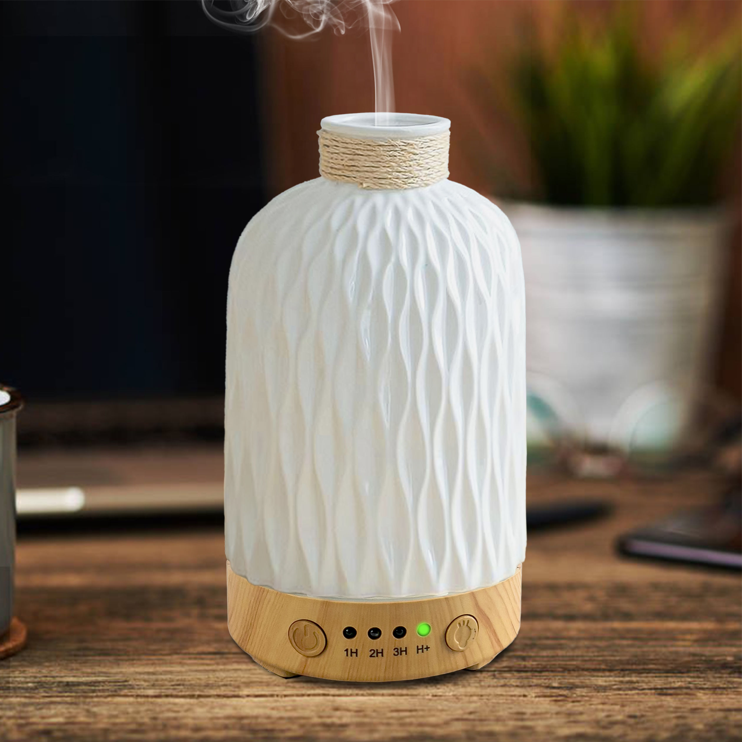 Aromatherapy Light Wood Humidifier 100ml Zen Aromatherapy Diffuser ...