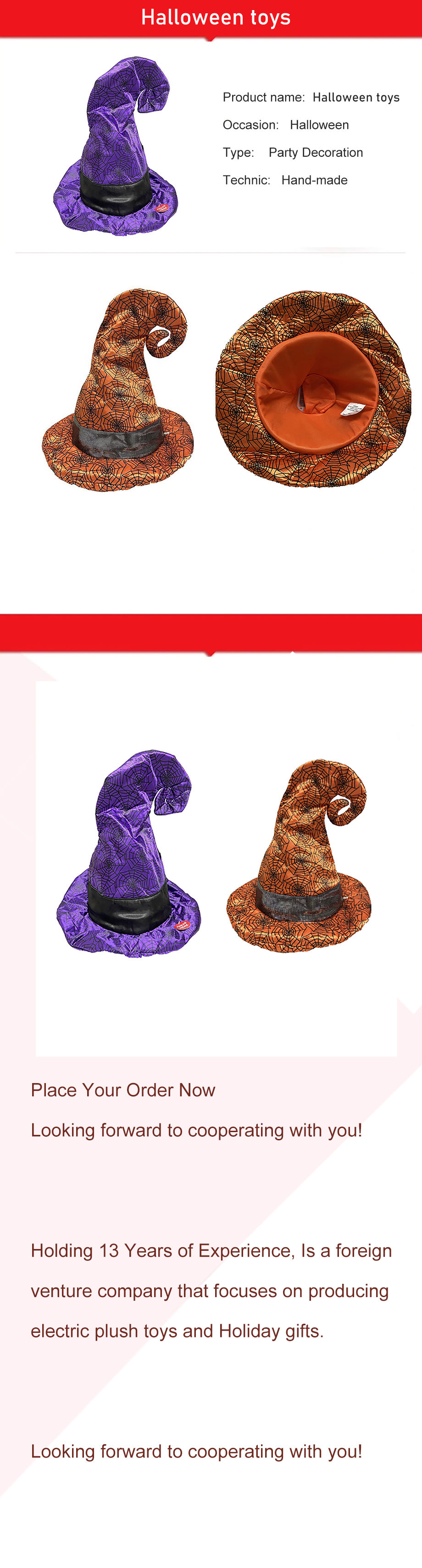 Buy Wholesale China Supplier Wholesale Wizard Hat Halloween Decoration ...