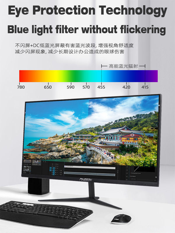 Led Monitor Hdr400 1k Flat 1440p 165hz Lcd Flat Monitor 24 Inch 99% ...