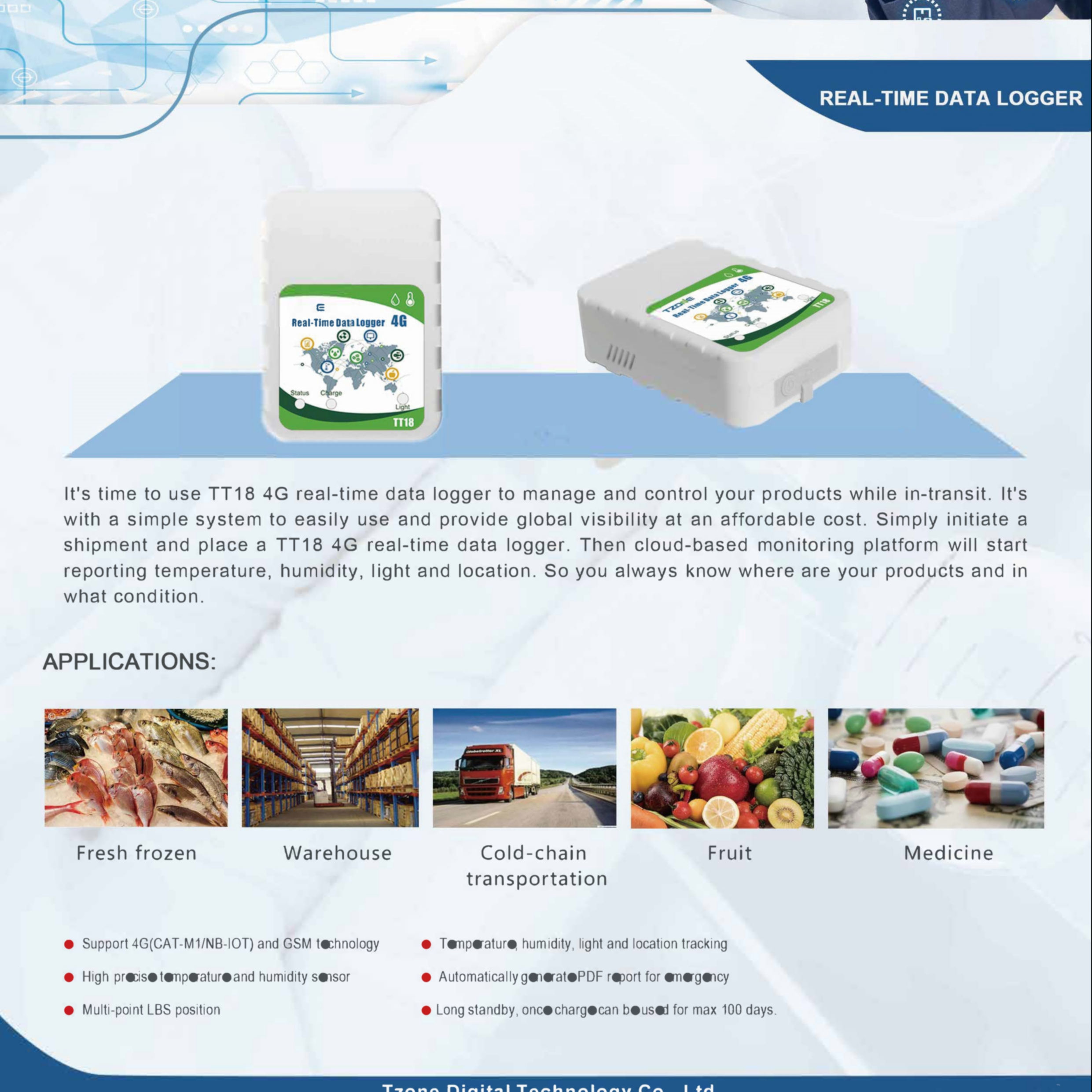 Buy Wholesale China Container Cold Chain Temperature Monitoring Alarm ...