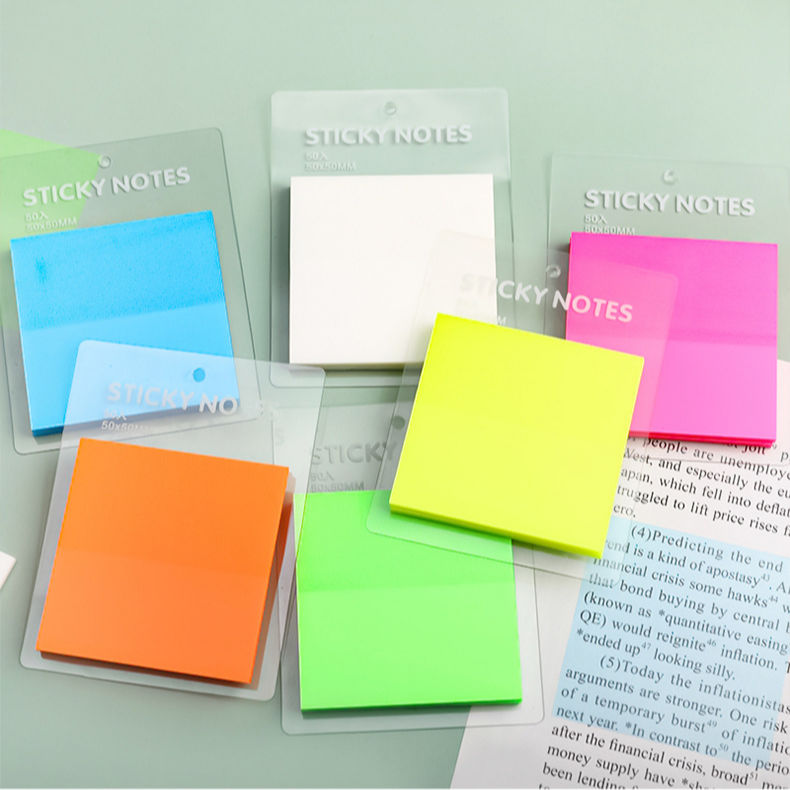 Waterproof Cheap Coloring Custom Sticky Notes Student Adhesive Memo Pad ...