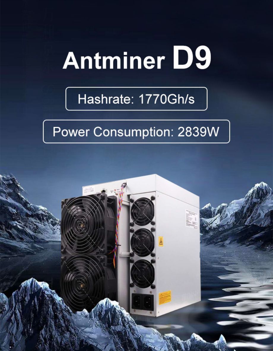 Buy Wholesale China 2023 New Antminer D9 Miner 1770g 2389w X11 Dash Mining Bitman Antminer D9 ...