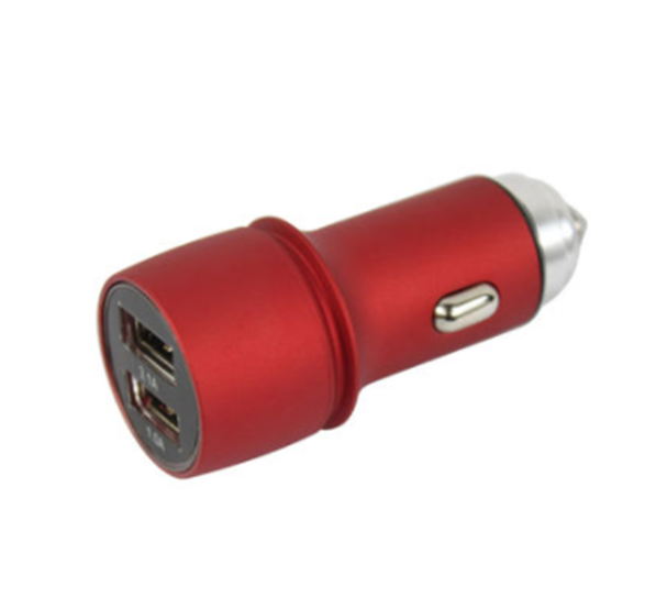 2 In 1 Aluminum Alloy Vehicle Usb 3.1a 5v Two Port Charging Usb Car ...