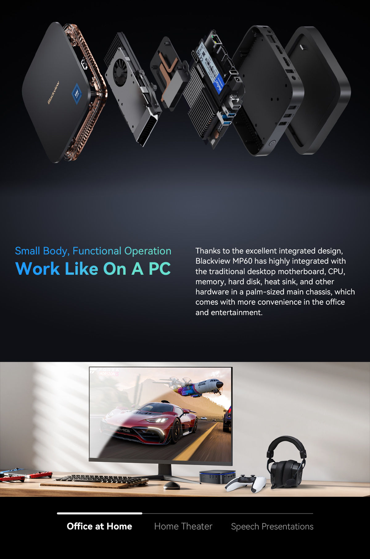 Buy Wholesale China Blackview Mp60 Mini Pc Windows 11 Pro 8gb Ddr4 Ram ...