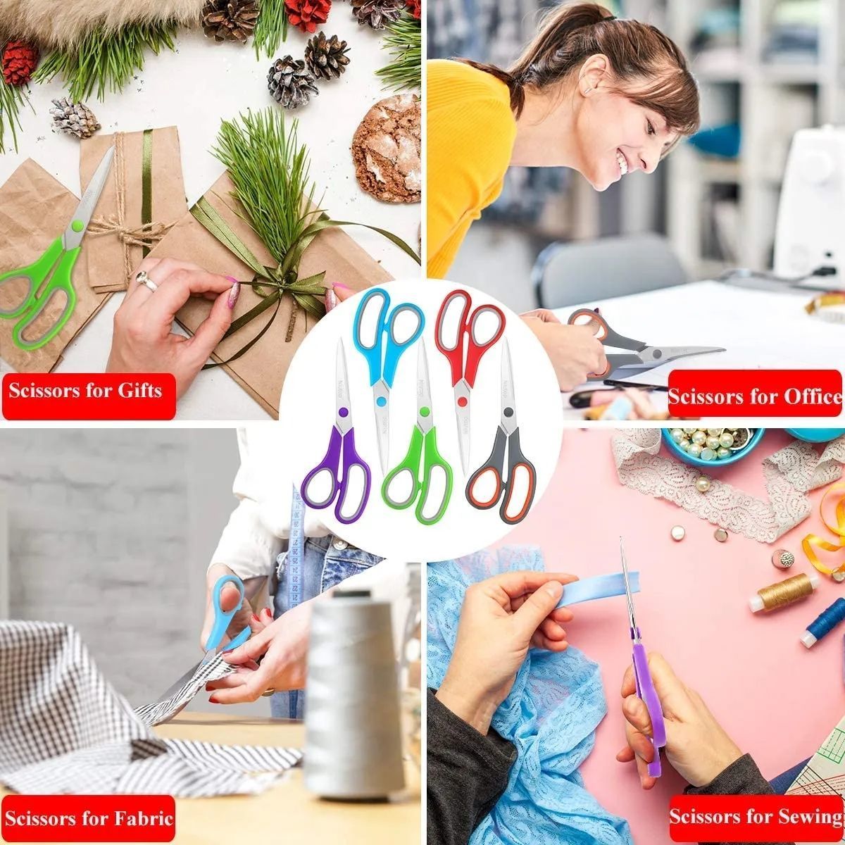 Factory Cheap Utility Scissors Student Scissors Multipurpose 8inch ...