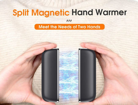 Buy Wholesale China Rechargeable Hand Warmers 2 Pack, 2 In 1 Magnetic ...