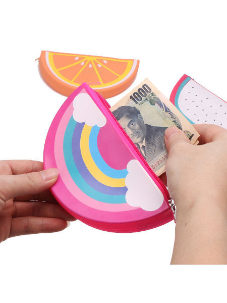 Buy Wholesale China Watermelon Fruit Shape Silicone Coin Purses Folding ...
