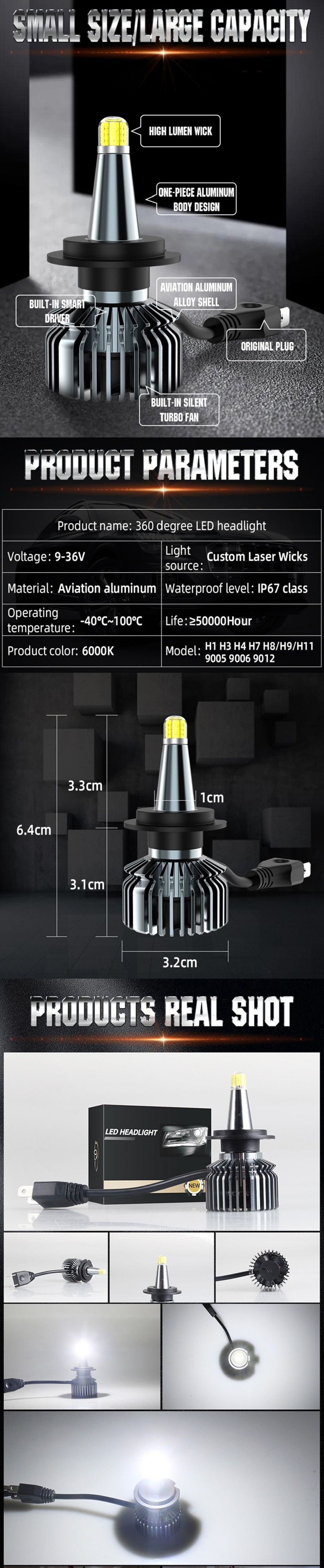 Buy Wholesale China High Brightness Led Headlight H7 H8 H11 9005 9006 ...
