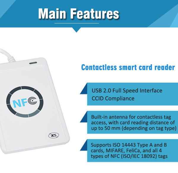Buy Wholesale China Acr122u Pc-link Oem Rfid Contactless Nfc Smart Card ...
