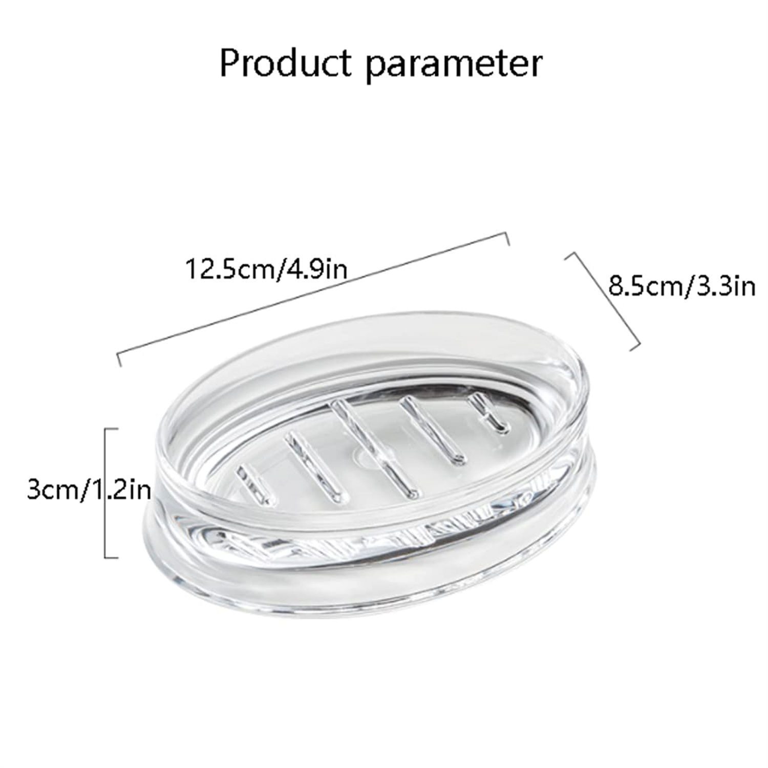 Buy Wholesale China Transparent Soap Dish Acrylic Drain Soap Holder ...