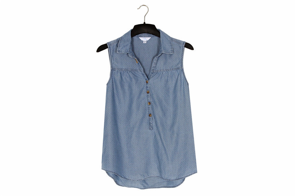 Buy China Wholesale Apparel Stock Lot Ladies Denim Tank Tops Women's ...