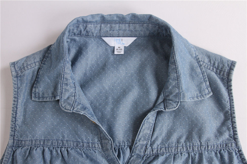 Buy China Wholesale Apparel Stock Lot Ladies Denim Tank Tops Women's ...