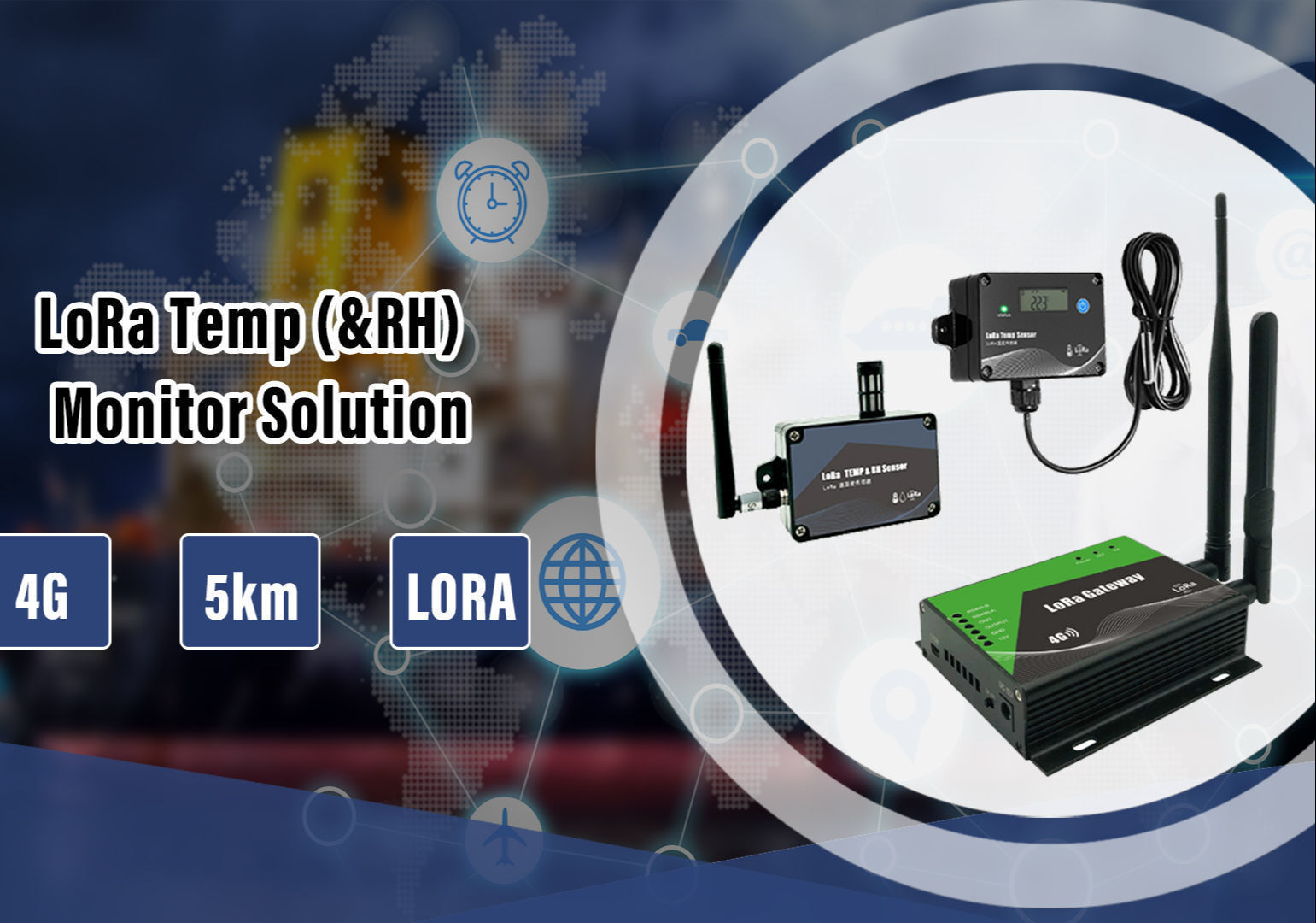 Buy Wholesale China Lora Iot Network Wireless Temperature Humidity Sensor & Lora Sensor at USD ...