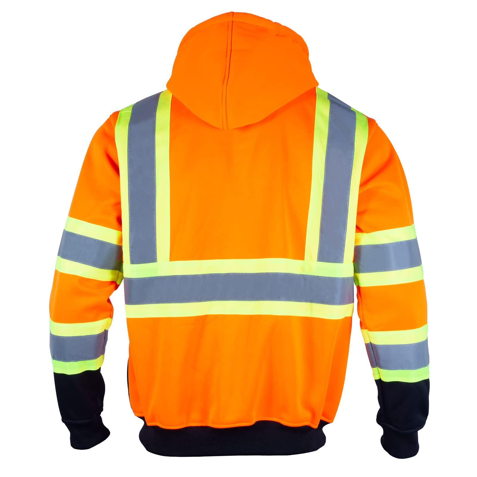 High Visibility Ansi Class 3 Reflective Safety Fleece Sweatshirt Hoodie ...