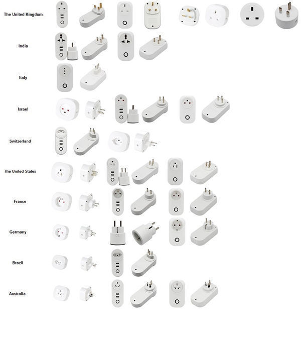Ce Rohs France 220v Wifi Smart Plug Smart Home Automation Zigbee Smart ...