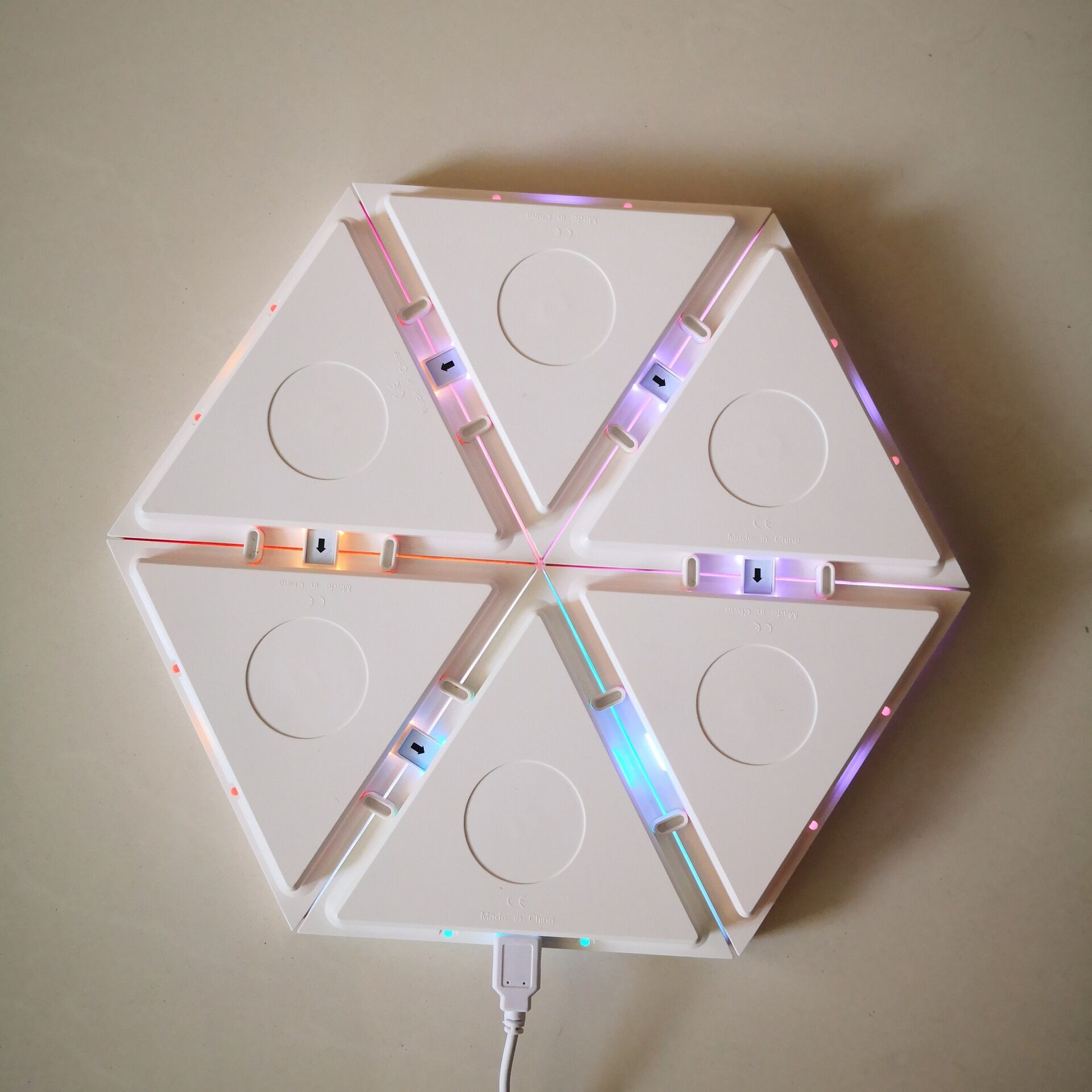 Buy Wholesale China Triangle Dual Control Lamp Touch Color Change And ...