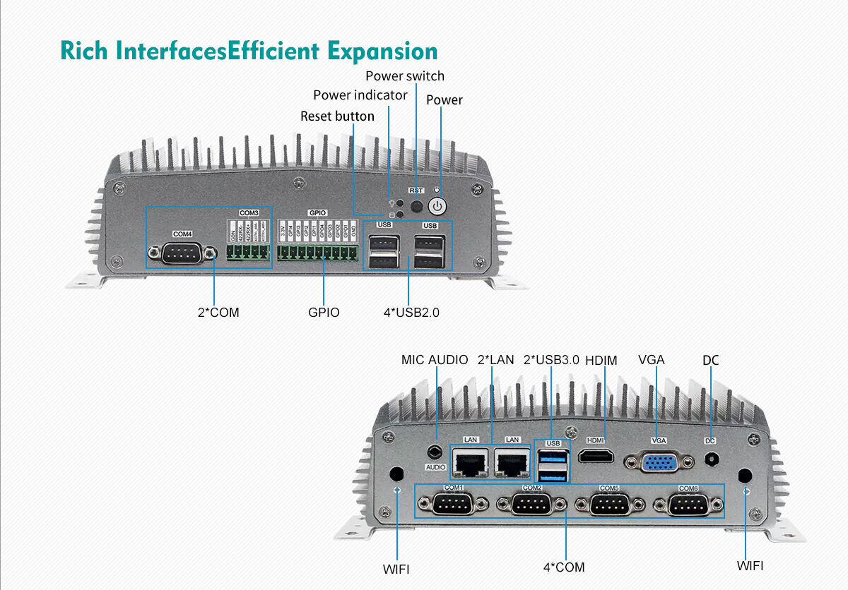 Buy China Wholesale Oem Industrial Computer Fanless Mini Pc 2lan ...