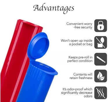 Buy Wholesale China Custom Color Child Proof Cone Shaped Tube 98mm ...