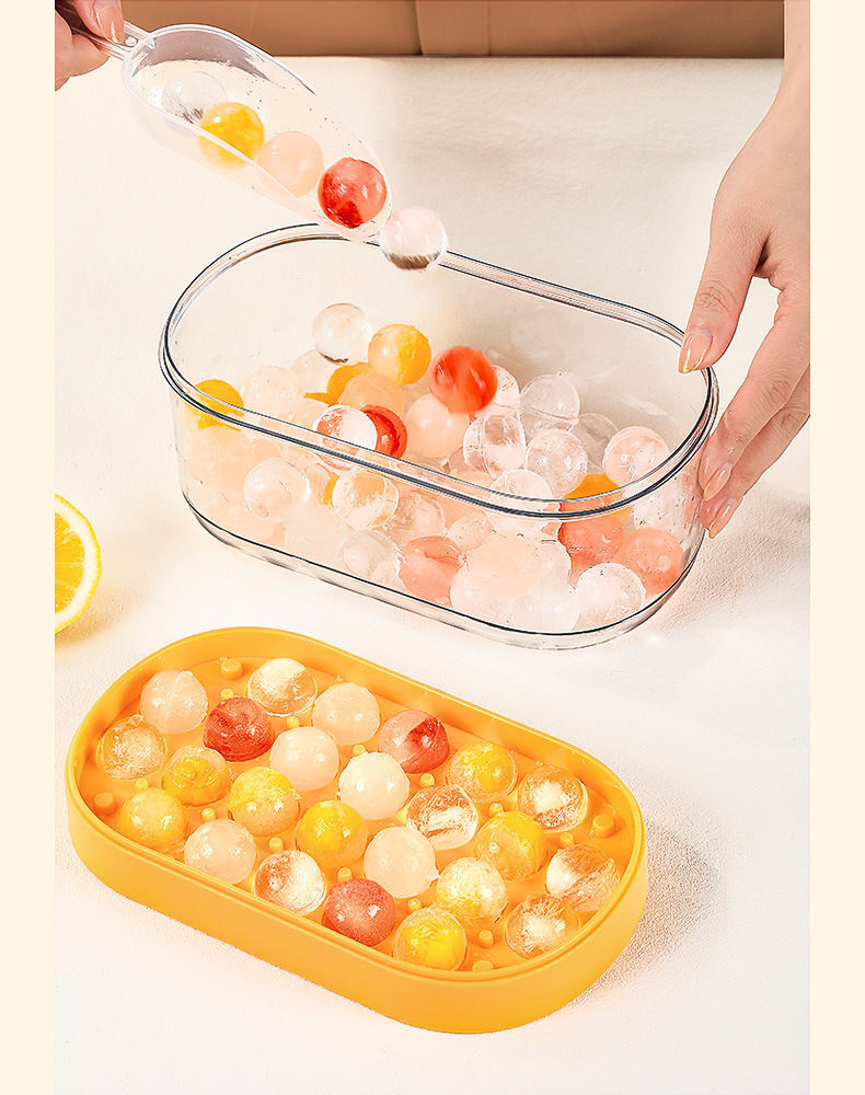 Buy Wholesale China Ice Cube Tray, Round Ice Trays For Freezer With Lid ...