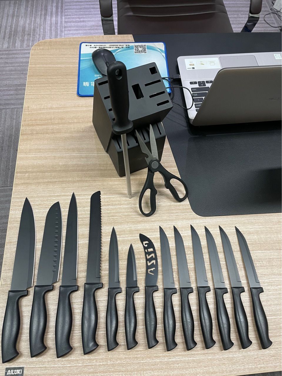 Premium Quality 15-piece Knife Set With Block, Razor-sharp, German ...
