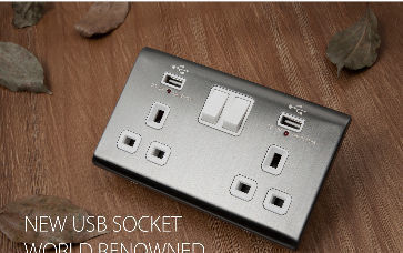 Buy Wholesale China British Socket Wall Type With Smart Usb Port ...