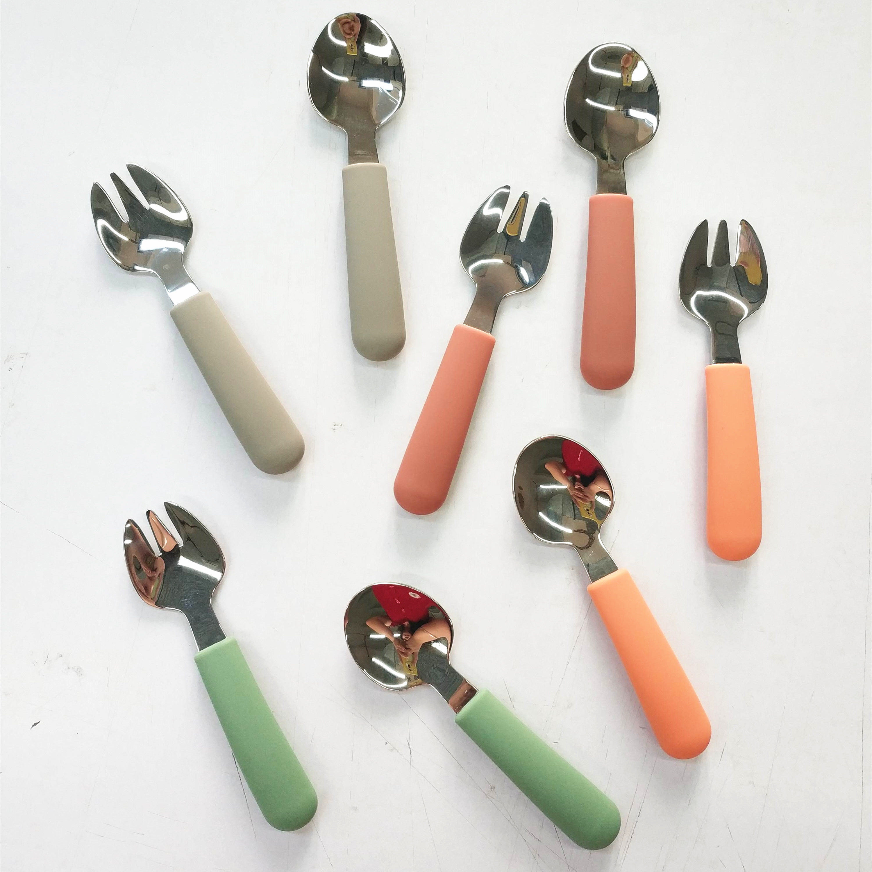 304 Children Cutlery Sets Kids Fork Food Grade Materials Children ...