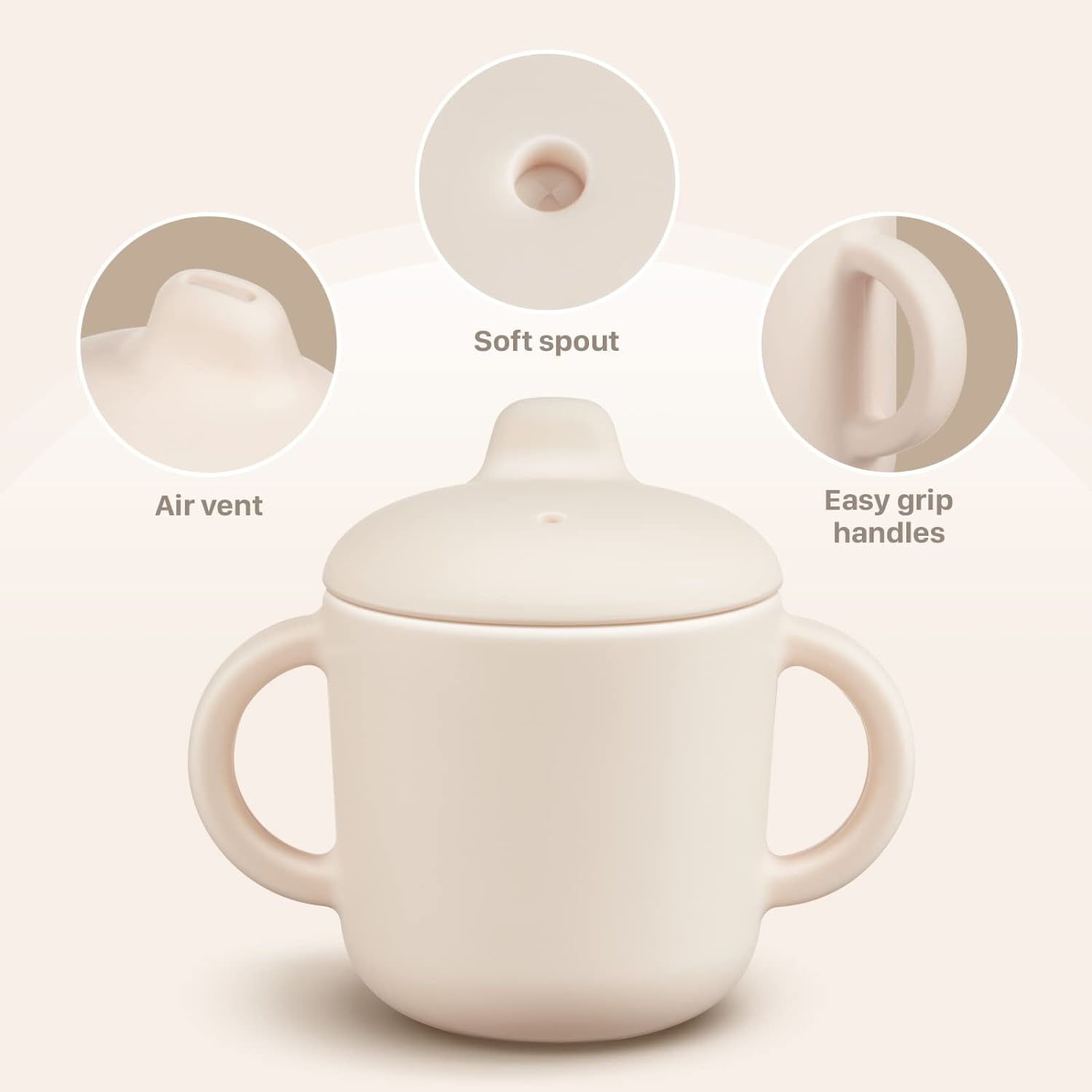 Buy Wholesale China Food Grade Silicone Baby Sippy Cups With Handles ...